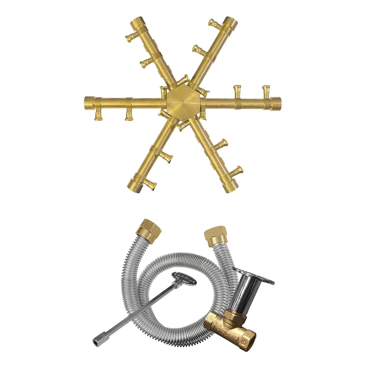 Firegear FG-PSBRBSK Pro Series Brass Gas Fire Pit Burning Spur Kit – Spotix