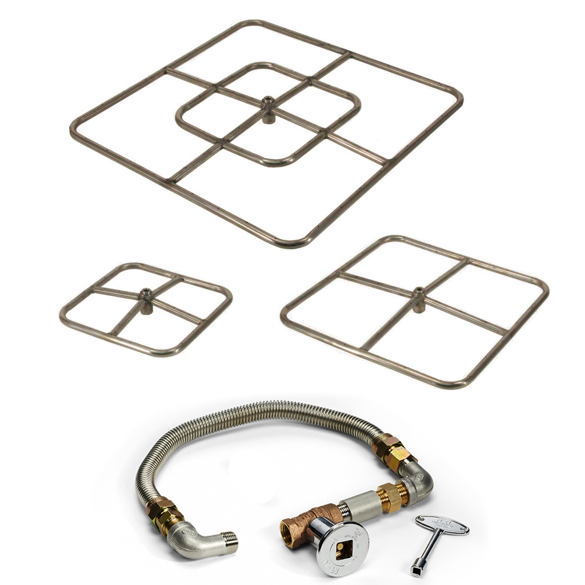 HPC Fire FPS Square Match Light Gas Fire Pit Kit – Spotix