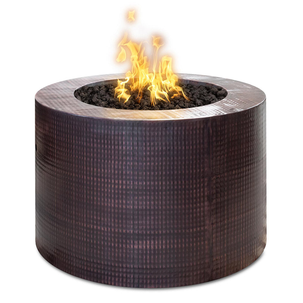 TOP Fires by The Outdoor Plus Beverly 30-Inch Round Copper Gas Fire Pit ...