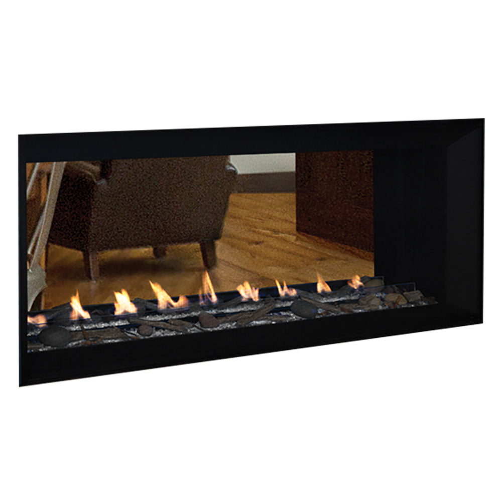 Superior 48-Inch Electronic Ignition See-Through Vent-Free Linear Gas ...