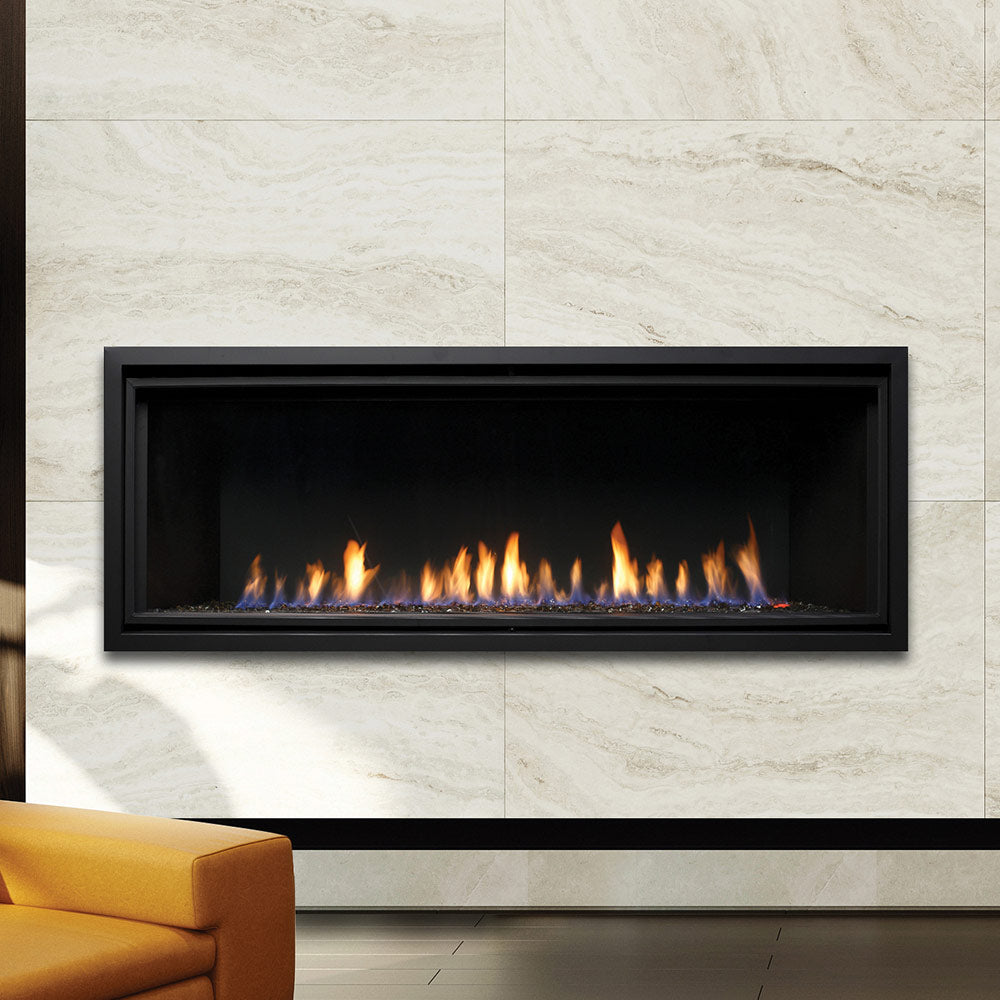 Kingsman 66in Zero Clearance Linear DV Gas Fireplace w/ Fire – Spotix